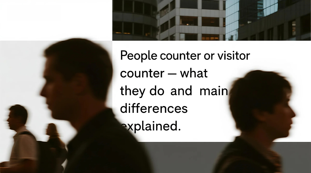People counter or visitor counter - what they do and main differences ...